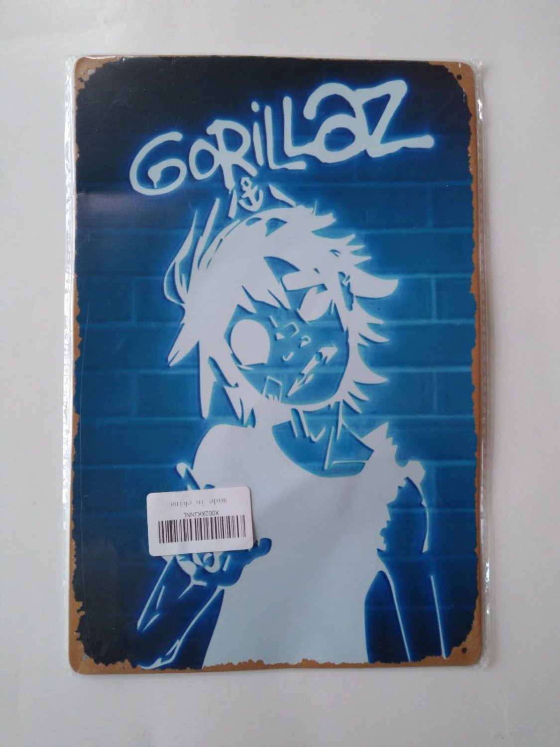 Gorillaz Neon 3 Poster Metal Tin Sign 8x12 Man Cave Vintage Retro Wall