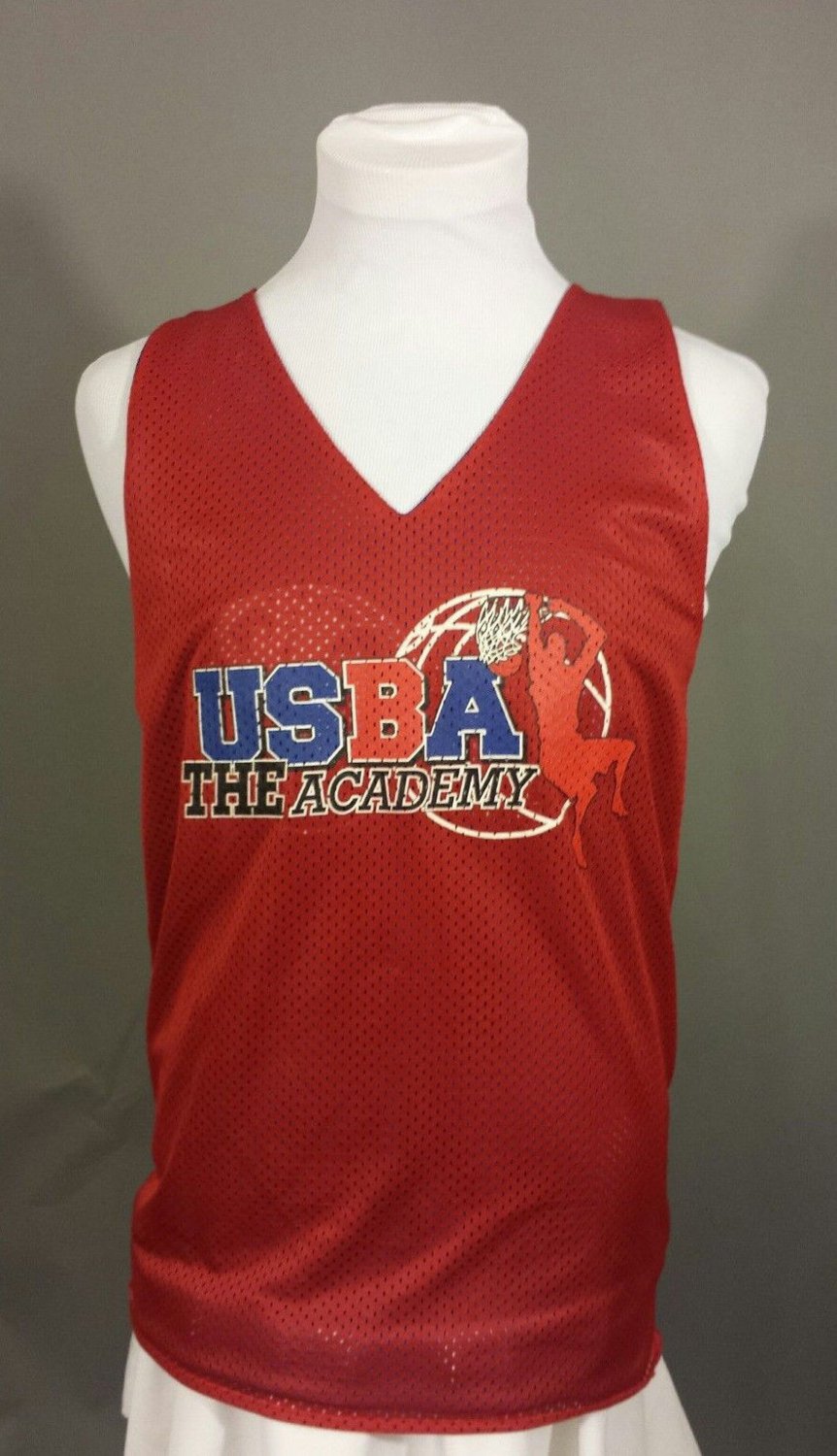 Basketball Jersey USBA The Academy Reversible Red / Blue #20 Jersey Size L