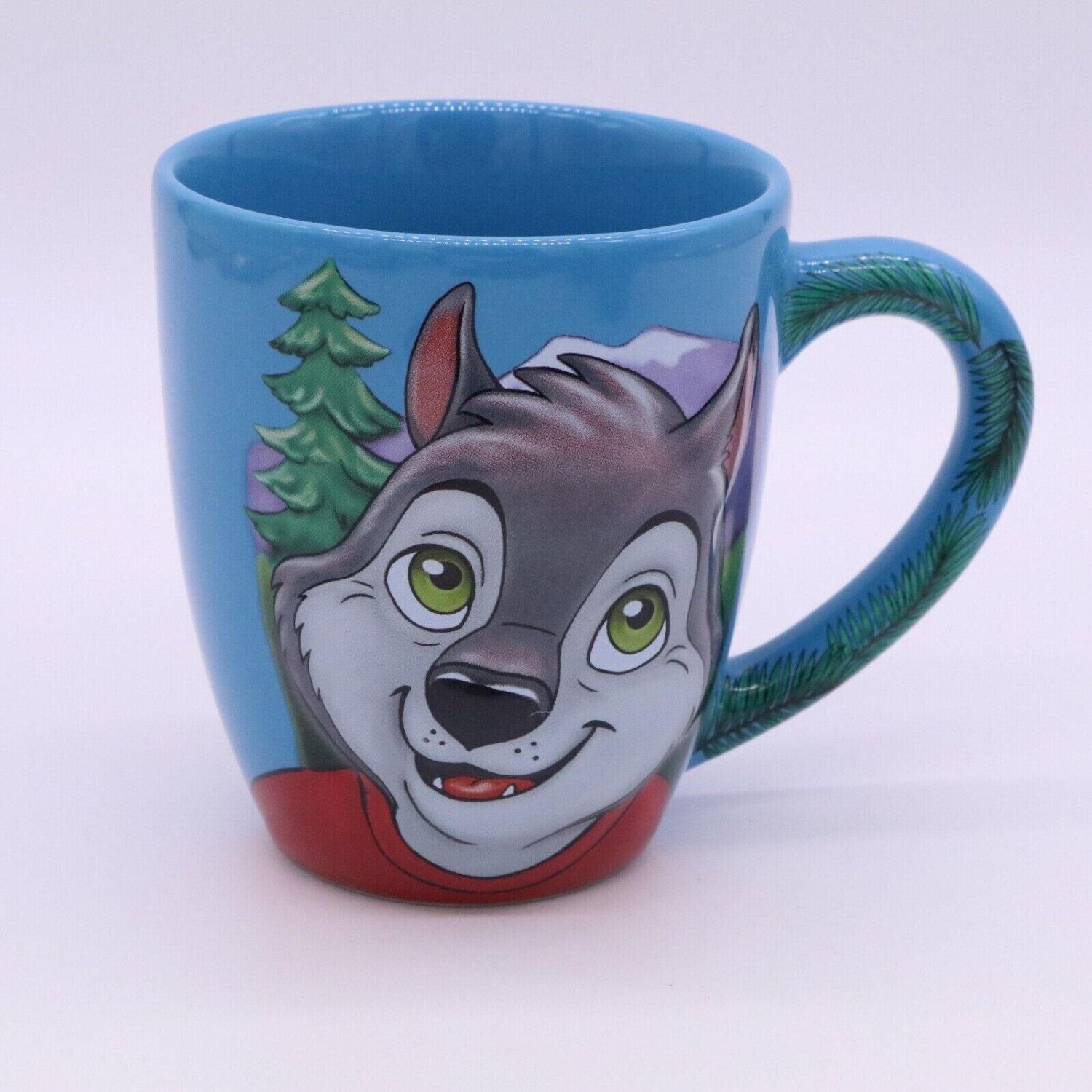 Great Wolf Lodge Wiley Wolf Blue Oversized Molded Coffee Mug New