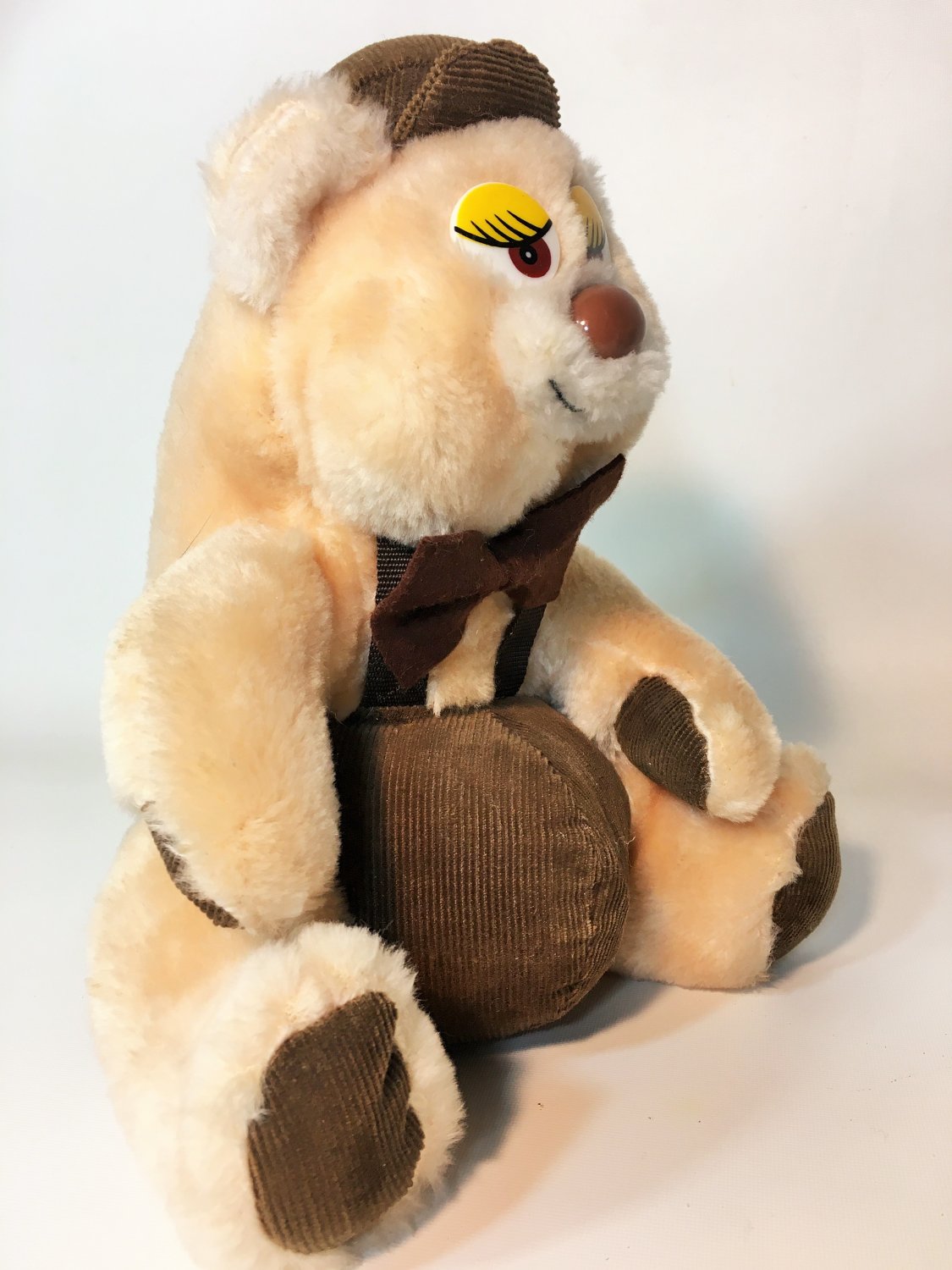 RARE Vintage 1985 World of Smile Teddy Bear Plush Pot Belly Stuffed ...