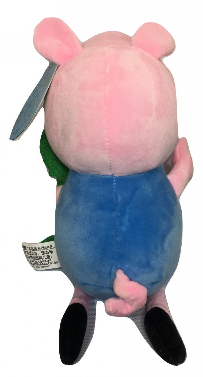 RARE Peppa Pig George's Green Dinosaur Soft Stuffed Plush Dolls 12" NWT