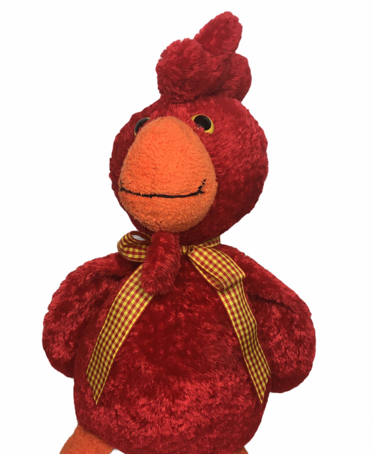 RARE Red Rooster Plush Stuffed Animal Adventure Floppy Chicken Bean Bag ...