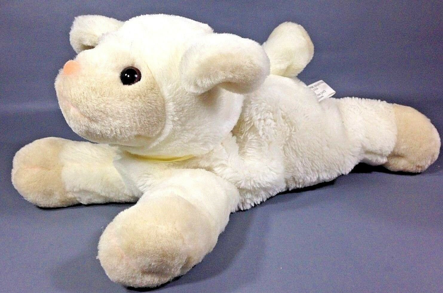 Bearington Baby Collection Lamby Lamb Lovey Plush Ivory White Floppy ...