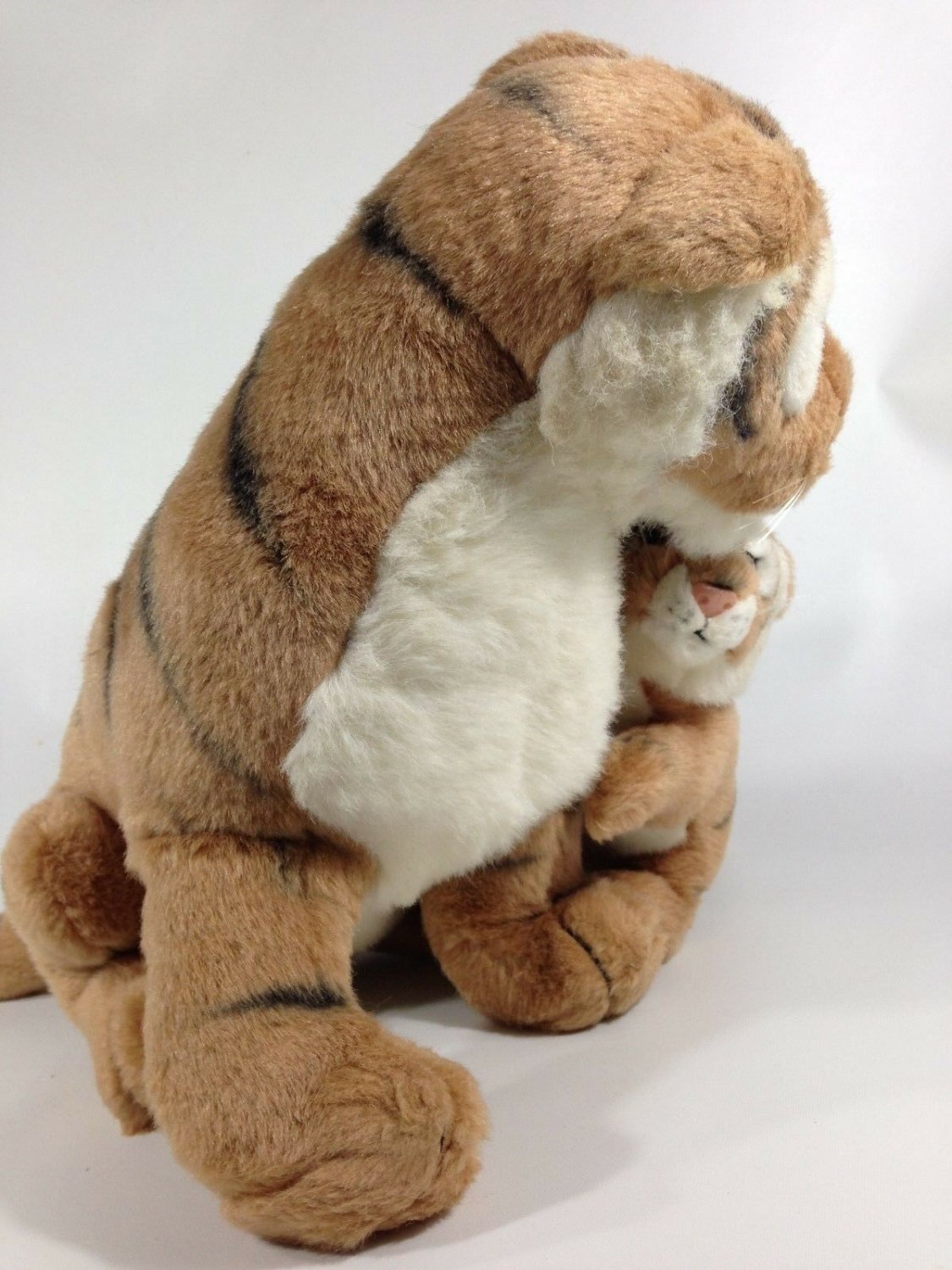 Fiesta Mother Tiger & Baby Cub Plush Cats Cuddle Stuffed Animal ...