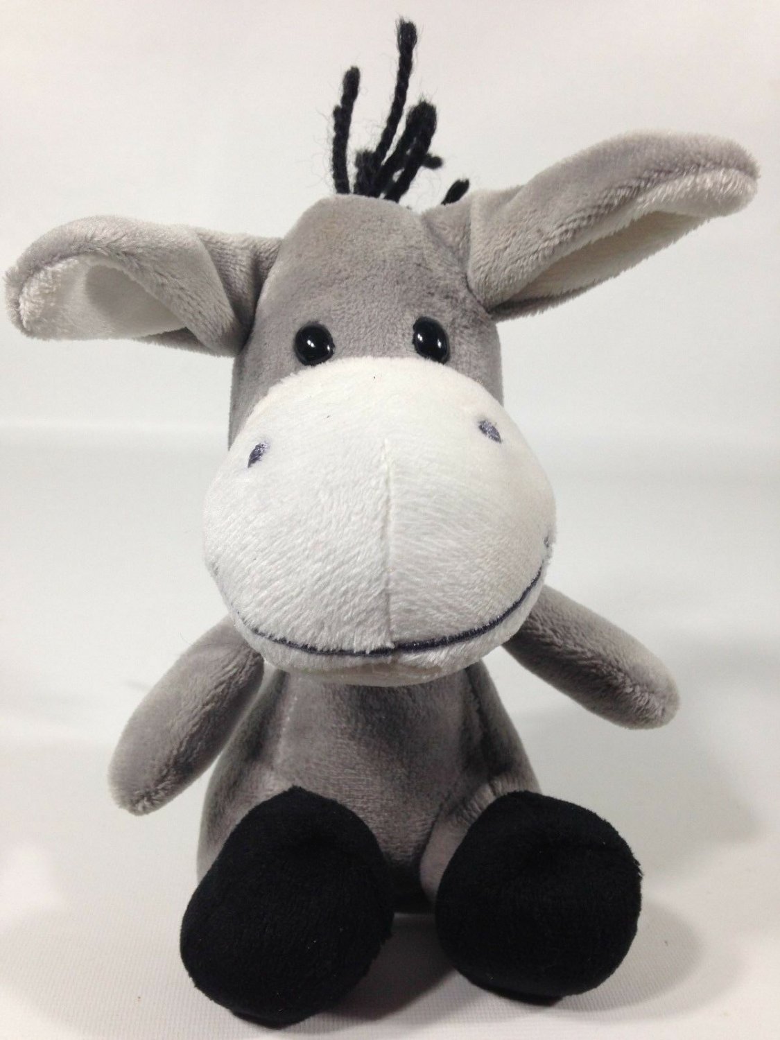 Bobble Head Gray Donkey Plush Sears Hoffman Estates Stuffed Grey Animal ...
