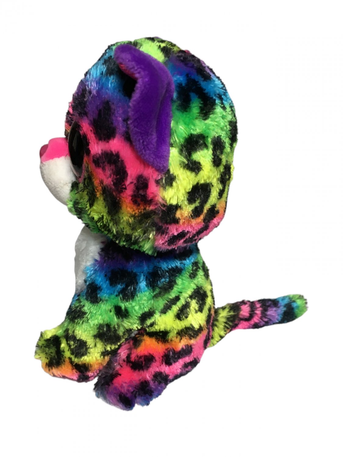 Ty Beanie Boo Dotty Leopard Plush Stuffed Animal Pink Sparkle Glitter ...