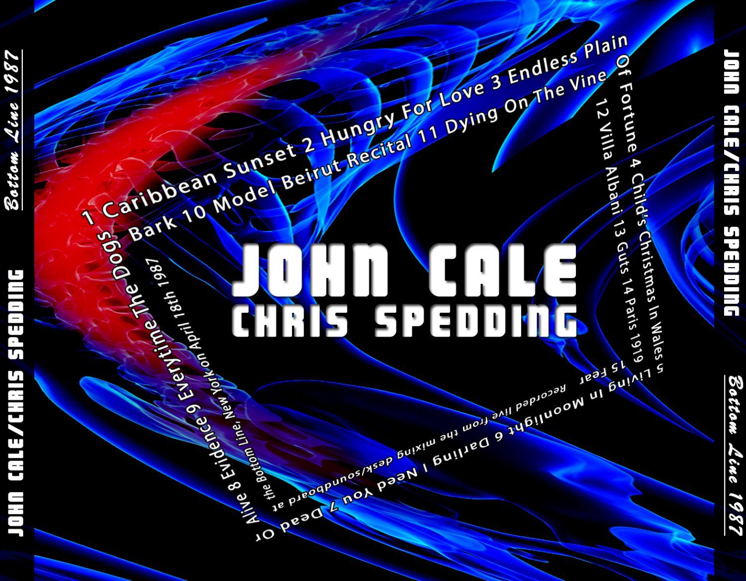 JOHN CALE & CHRIS SPEDDING : BOTTOM LINE, NEW YORK 1987 CD