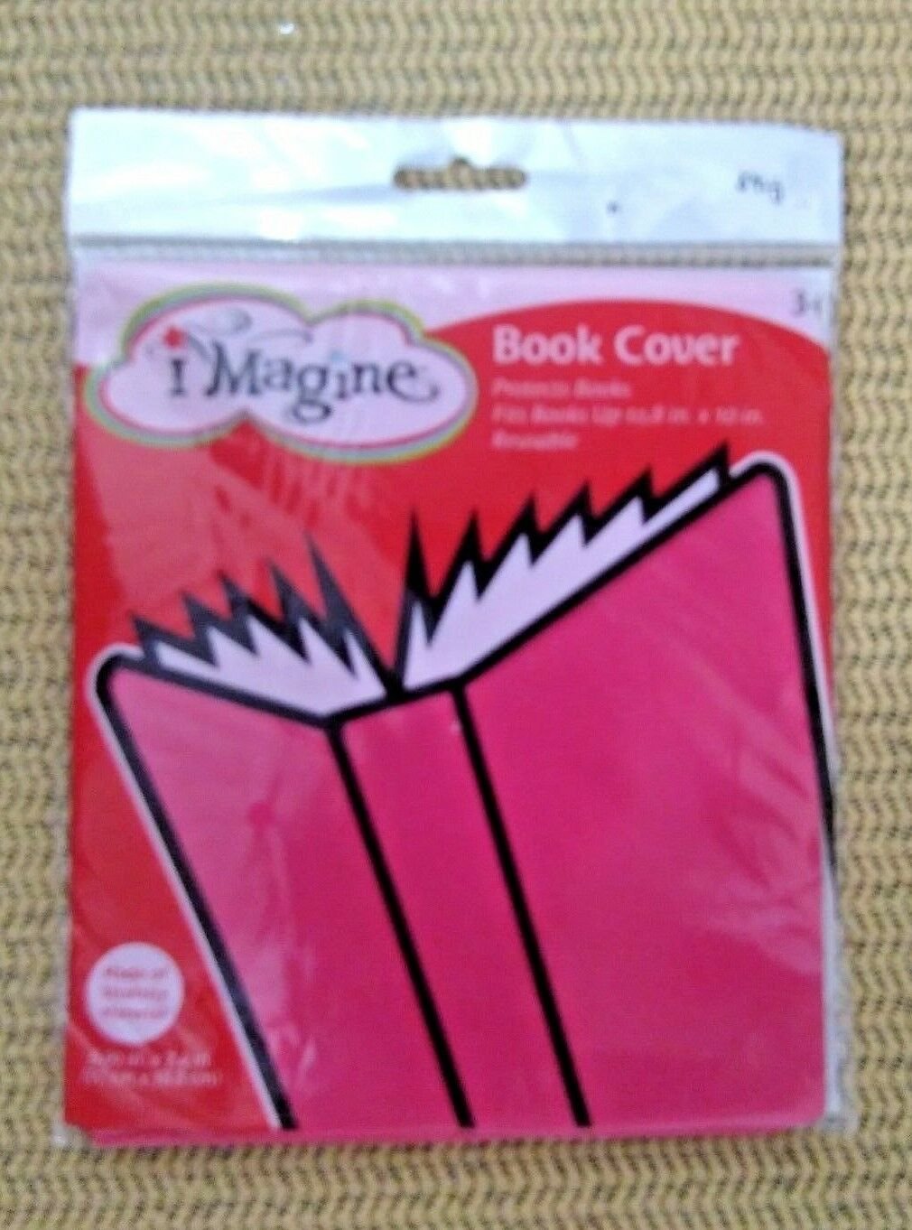 8" x 10" Stretchable Re-Usable Pink School Book Covers by Imagine Lot ...
