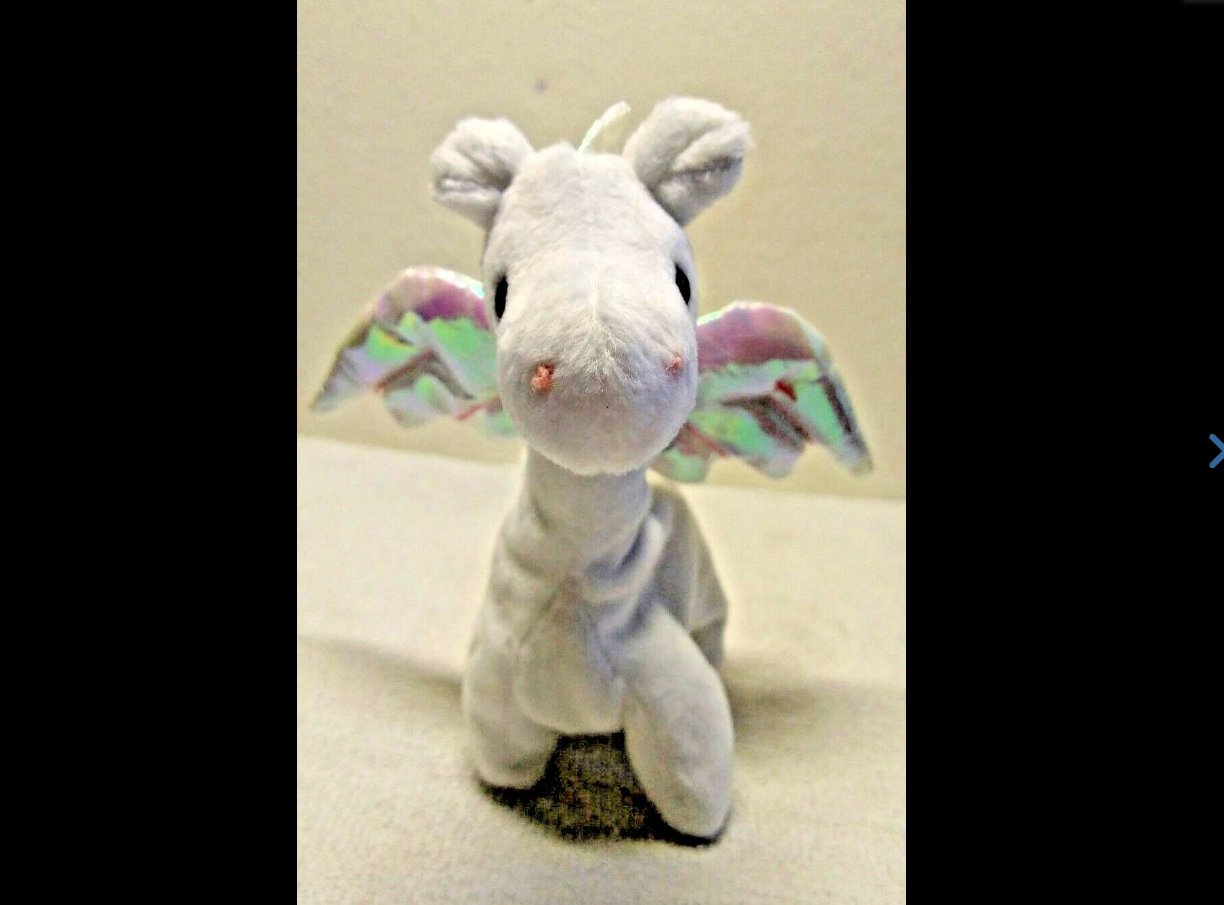 TY BEANIE BABY "MAGIC THE DRAGON" 1995 1ST EDITION VERY RARE RETIRED (BB3)