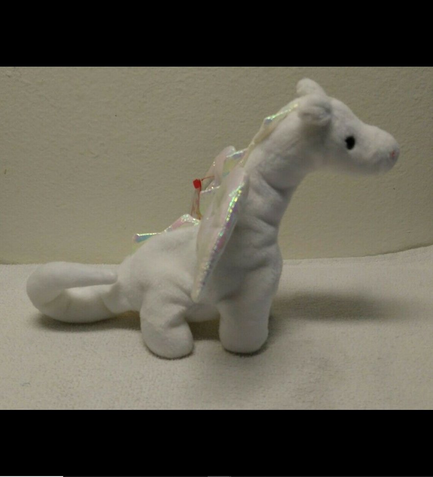 TY BEANIE BABY "MAGIC THE DRAGON" 1995 1ST EDITION VERY RARE RETIRED (BB3)