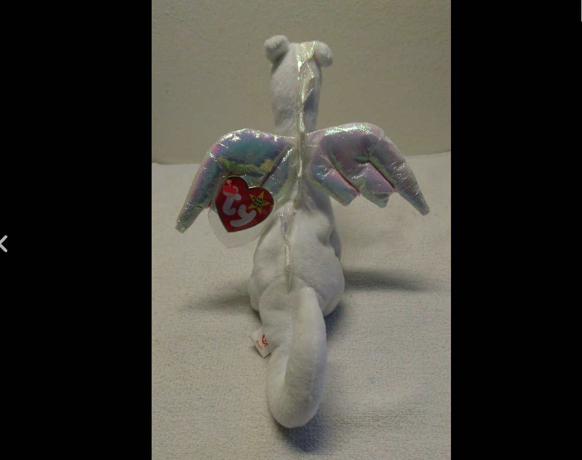 TY BEANIE BABY "MAGIC THE DRAGON" 1995 1ST EDITION VERY RARE RETIRED (BB3)