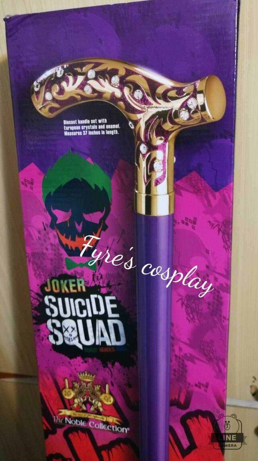 The noble collection Joker suicide squad stick cane