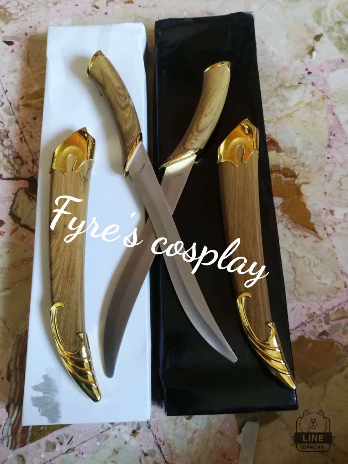 2 pcs daggers legolas Fantasy lord of the rings lotr sword knife