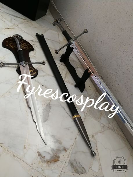 2 pcs anduril sword and shard of narsil aragorn lord of the rings ...