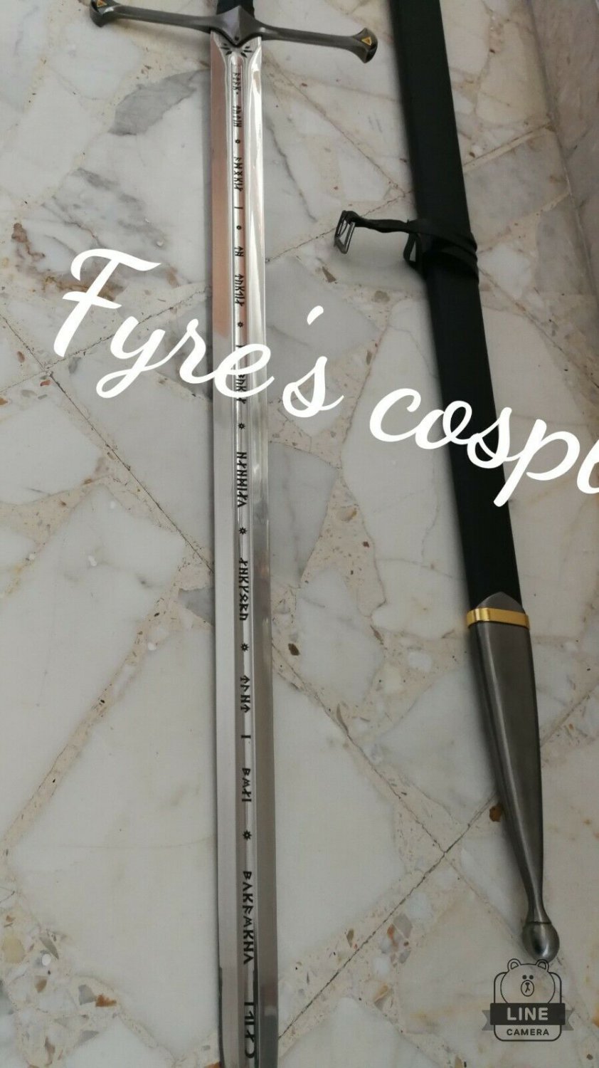 2 pcs anduril sword and shard of narsil aragorn lord of the rings ...