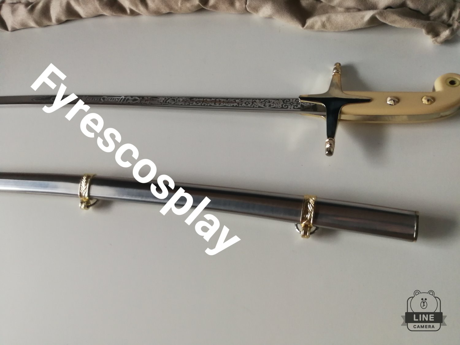 USMS mameluke general officers sword with scabbard