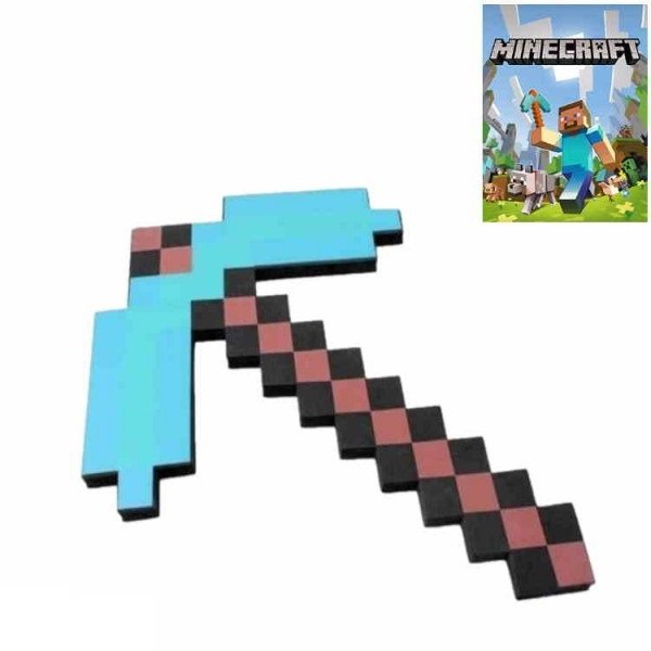 Set Minecraft Blue Diamond Sword and Pickaxe