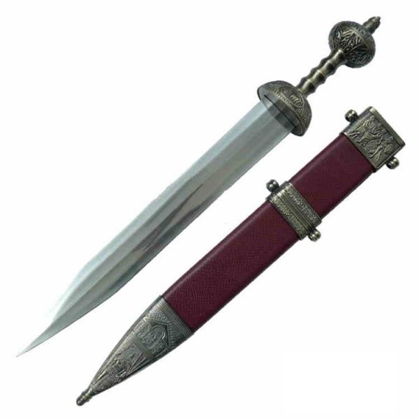 ROMAN GLADIUS RED LEATHER SHEATH