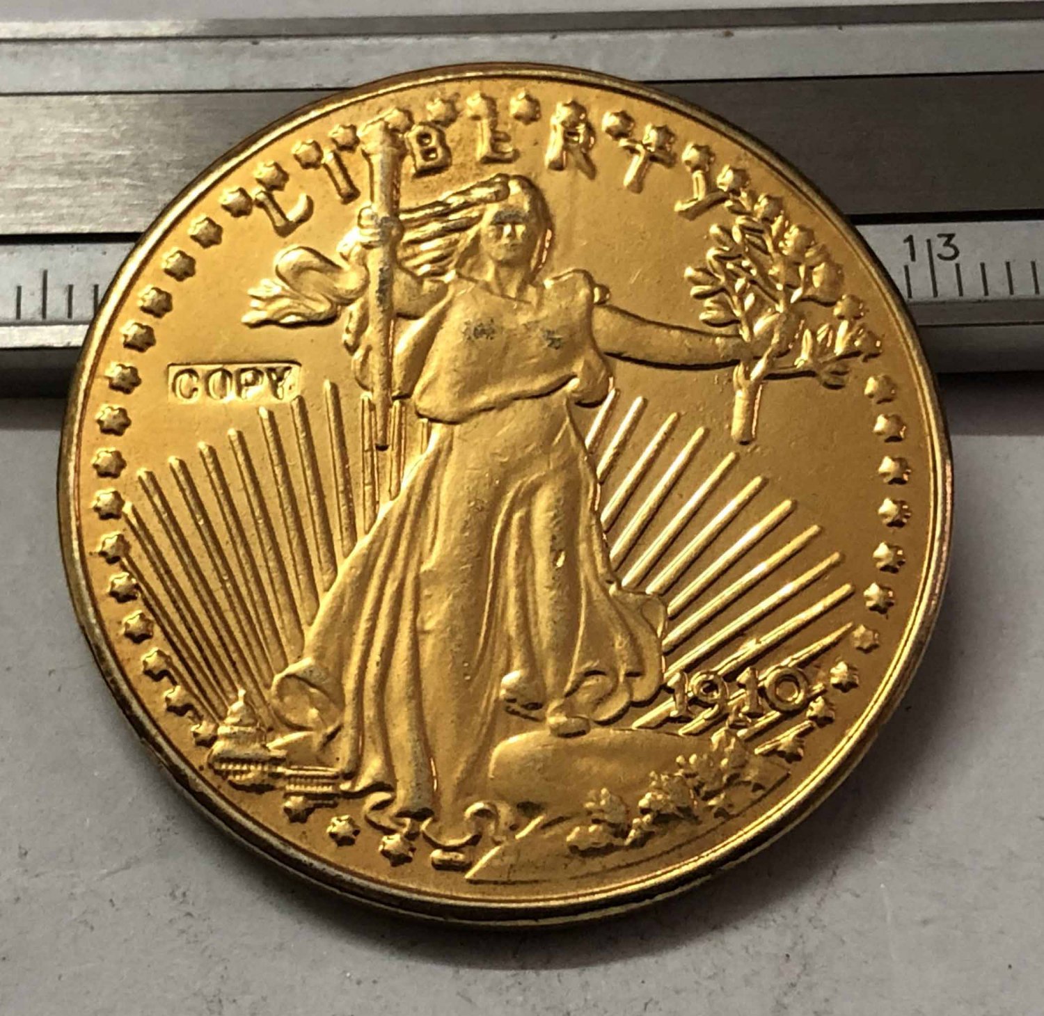1910 United States Saint Gaudens $20 Twenty Dollars Gold Copy Coin