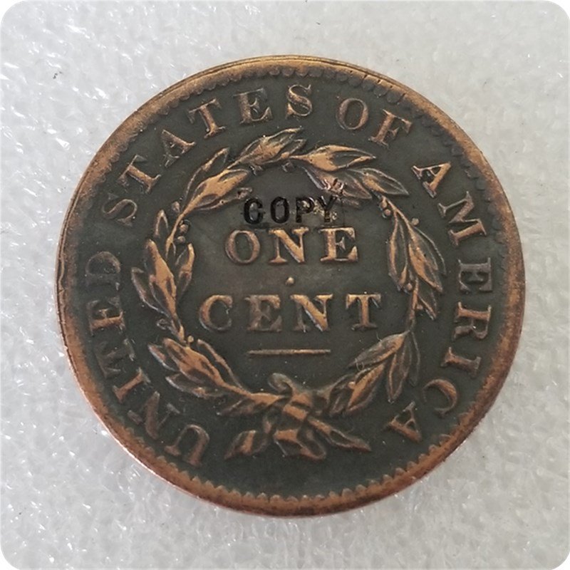 US 1823 Coronet Head Large Cent Copy Coin For Collection
