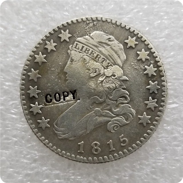 US 1815 Capped Bust Liberty Capped Quarters With Motto 25 Cents Copy ...
