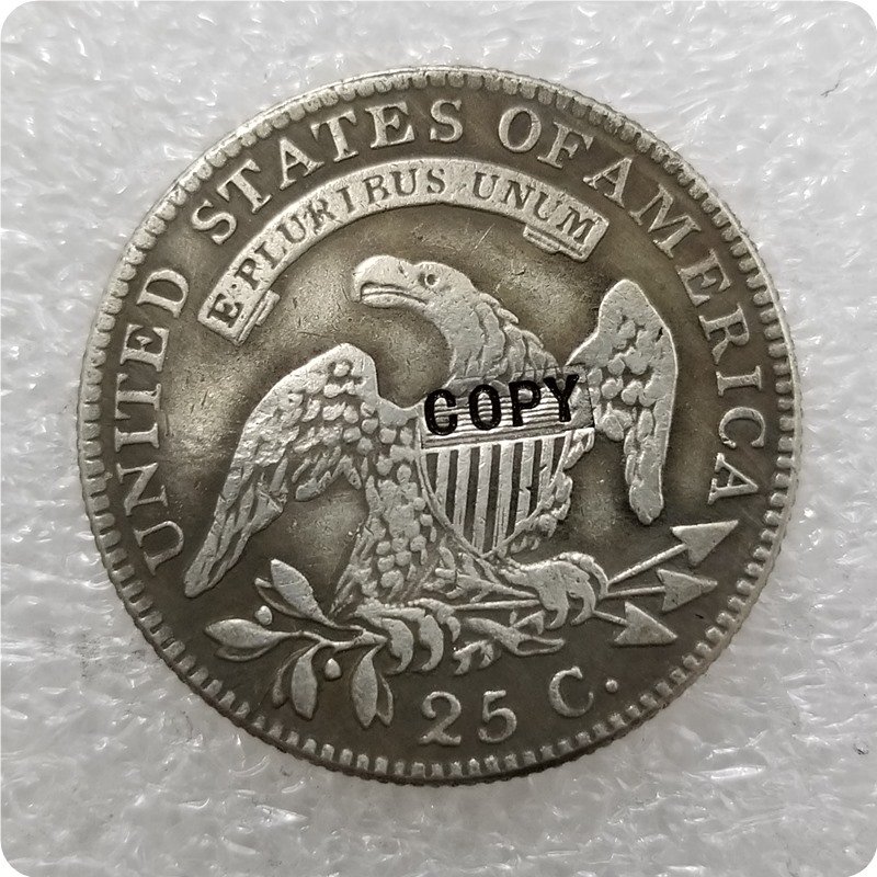 US 1815 Capped Bust Liberty Capped Quarters With Motto 25 Cents Copy ...