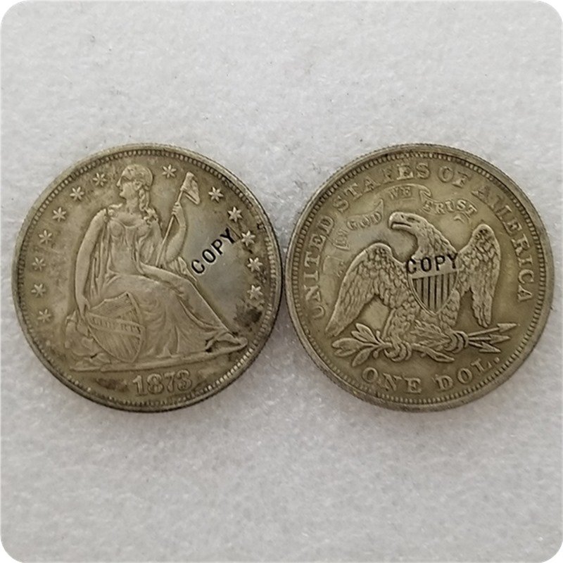 US 1873 Seated Liberty One Dollar Copy Coin For Collection