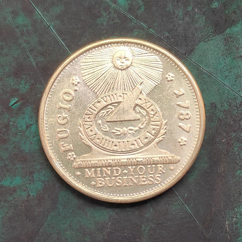 US 1787 Fugio Large One Cent Copy Coin