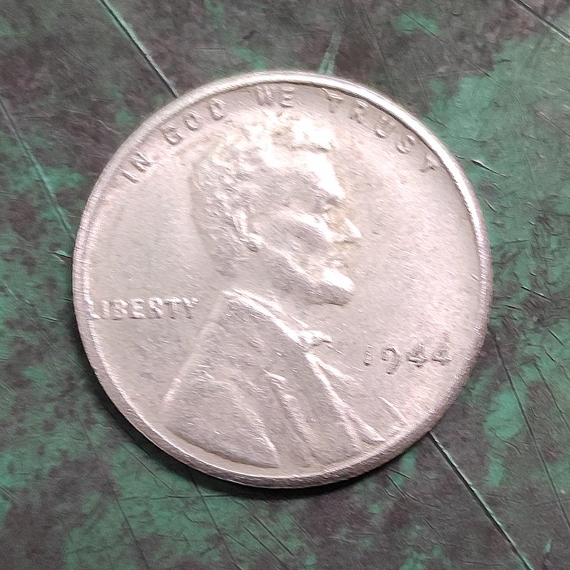US 1944 Lincoln Wheat One Cent Penny Silver Plated Copy Coin