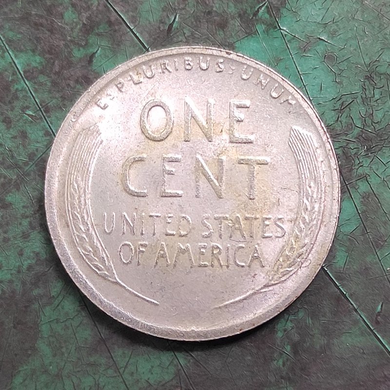 US 1944 Lincoln Wheat One Cent Penny Silver Plated Copy Coin