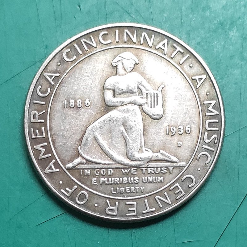 US Coin 1936-D Cincinnati Commemorative Half Dollar Copy Coin