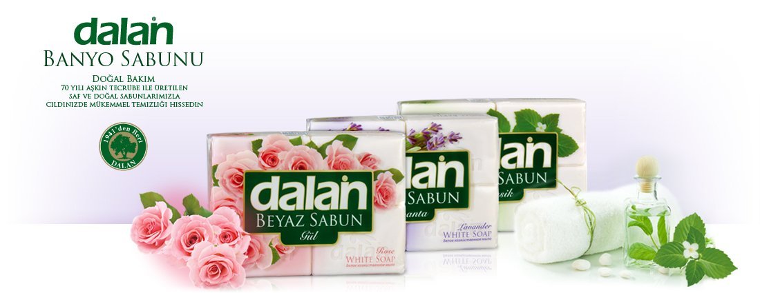 DALAN Traditional Turkish Pure White Soap (Rose) + DALAN D'OLIVE ...