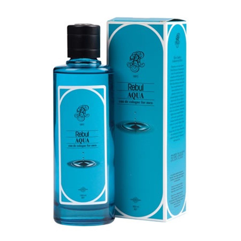 Rebul Turkish Premium Eau De Cologne Aqua 270ml / 9 oz in a glass bottle