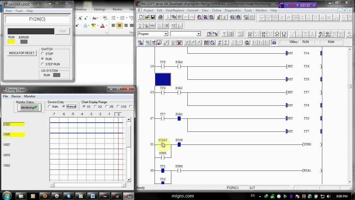 Plc Ladder Logic Training Programming Course Manuals Simulation Software Gxdev
