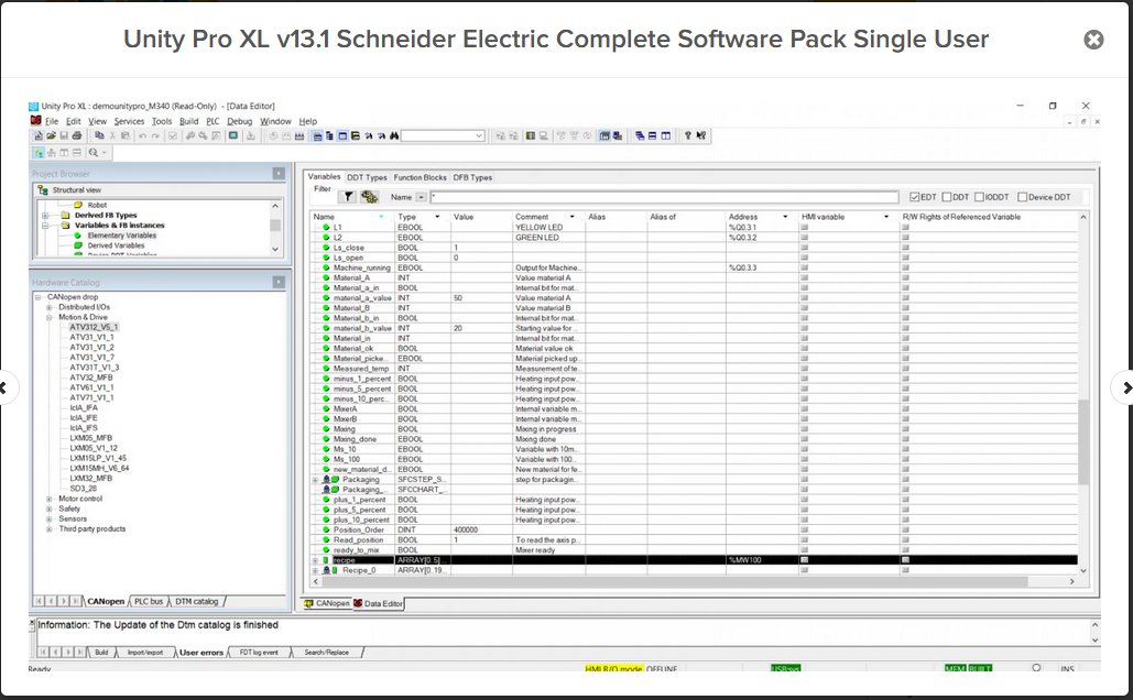 Unity Pro XL v13.1 Schneider Electric : Complete Software Pack for Single User