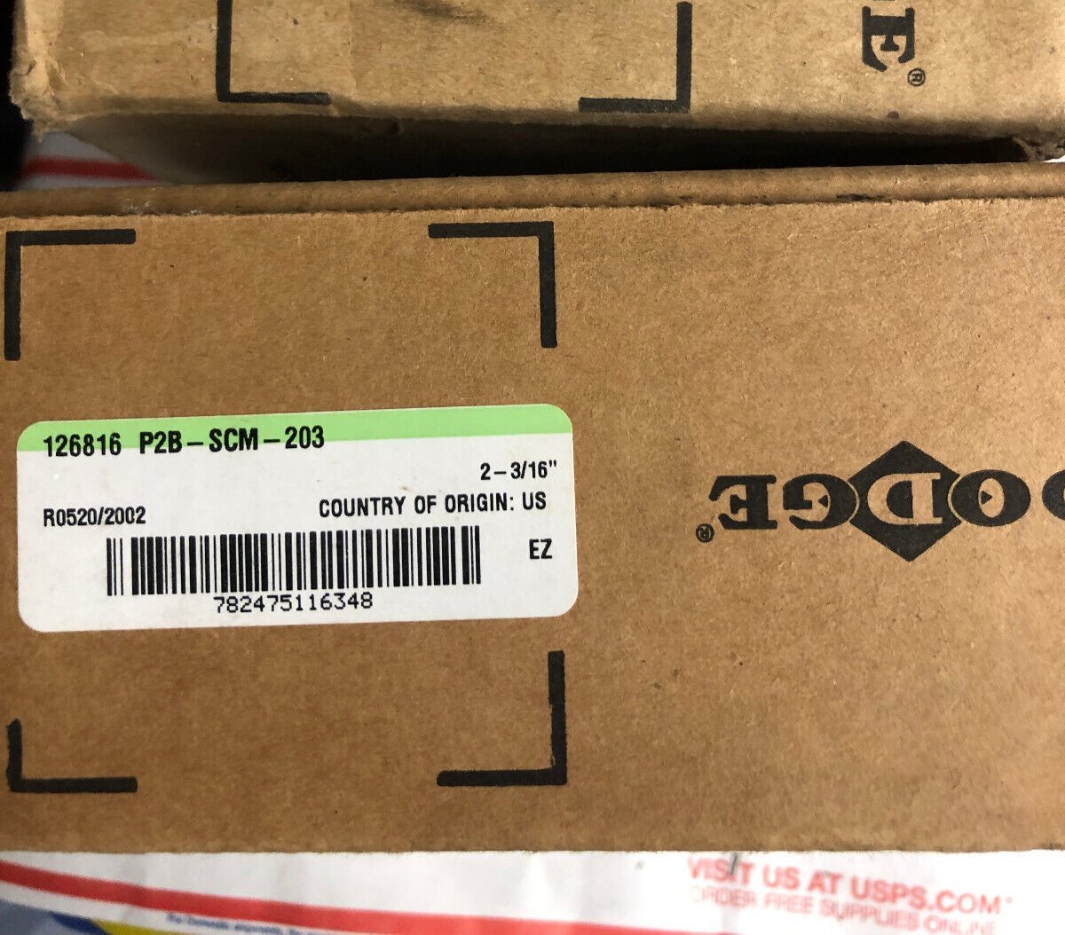 Dodge Pillow Block Ball Bearing Unit - 126816 P2B-SCM-203 - 2 3/16"