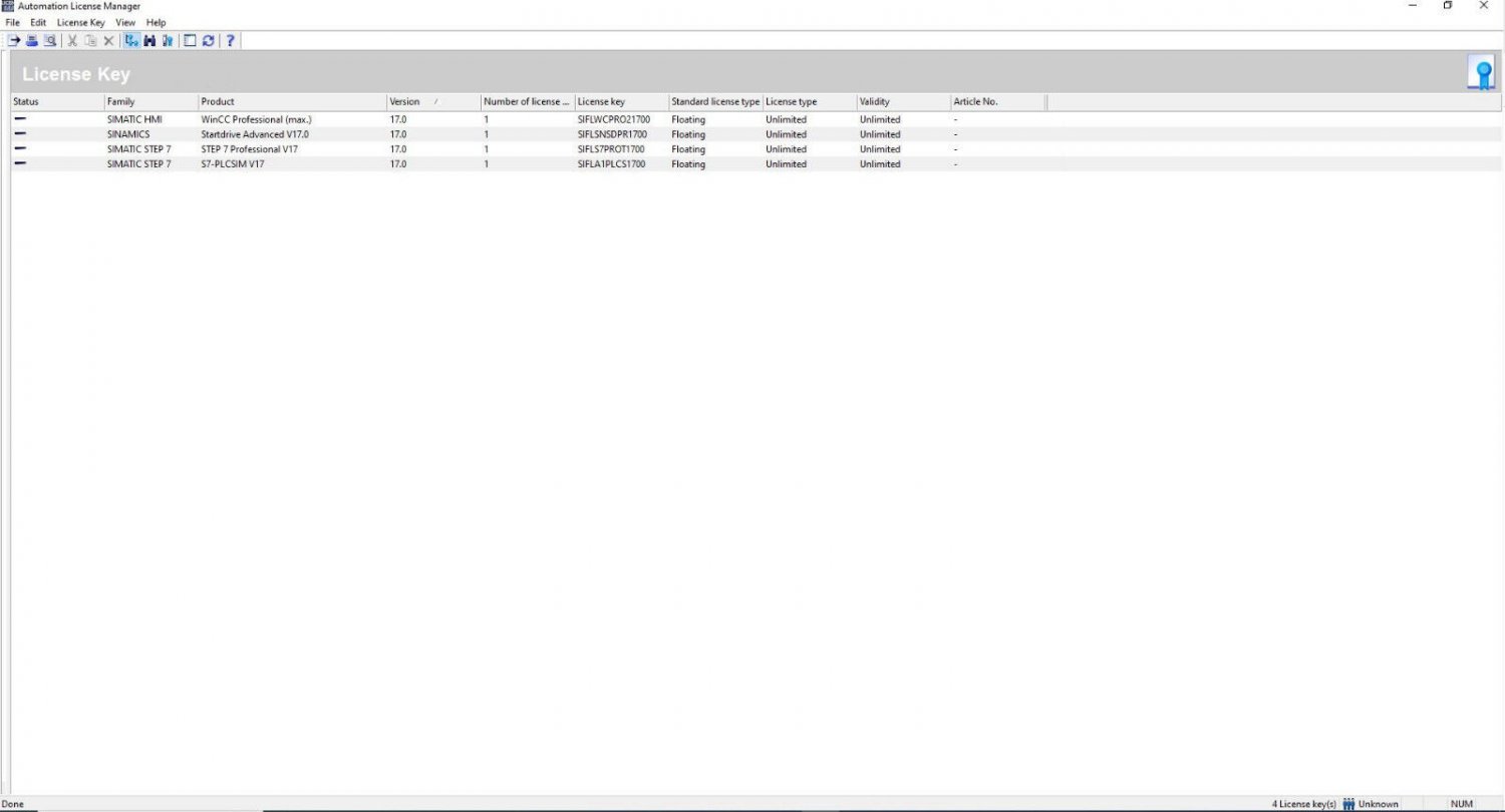 Siemens SIMATIC STEP 7 Professional V17 pack Floating License Engineering