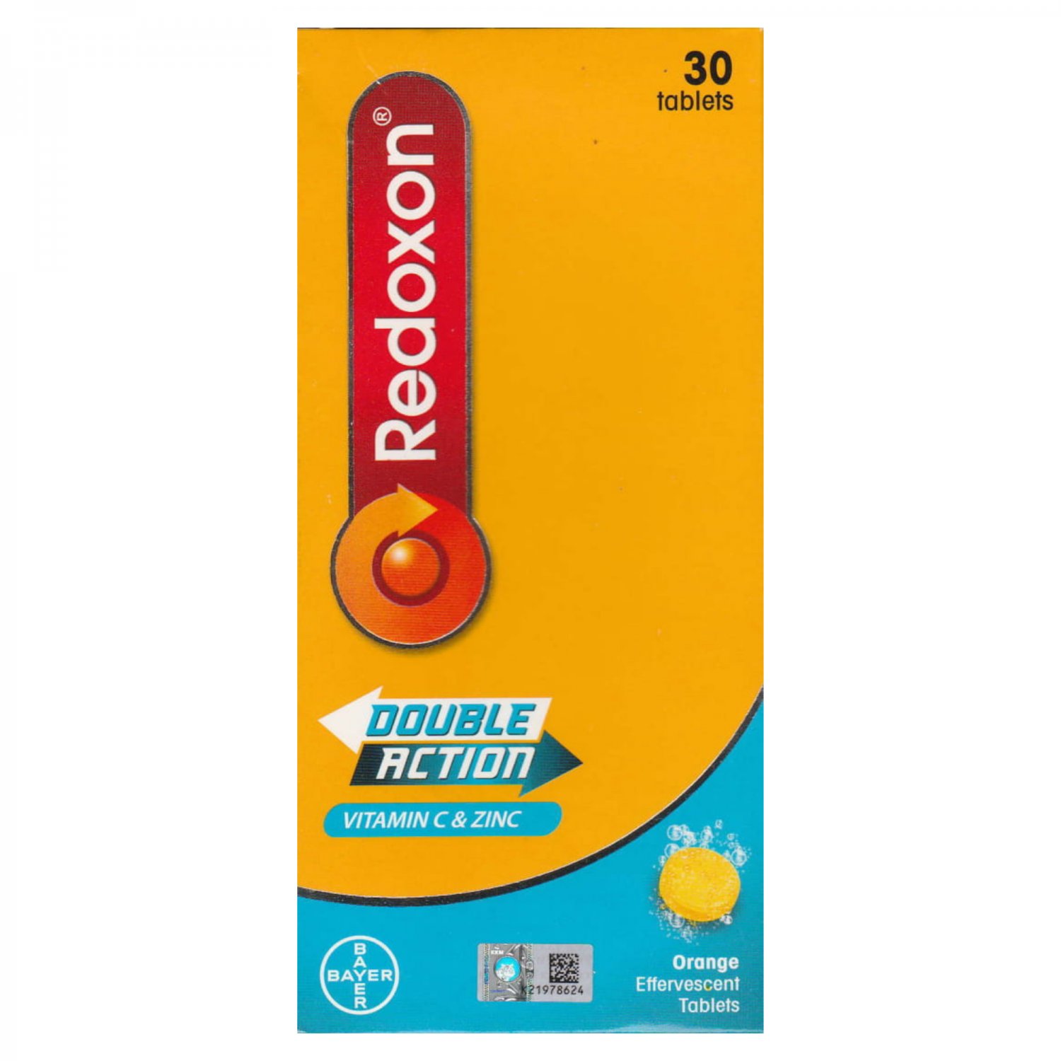 Redoxon Double Action Vitamin C & Zinc - Orange Effervescent 30 Tablets