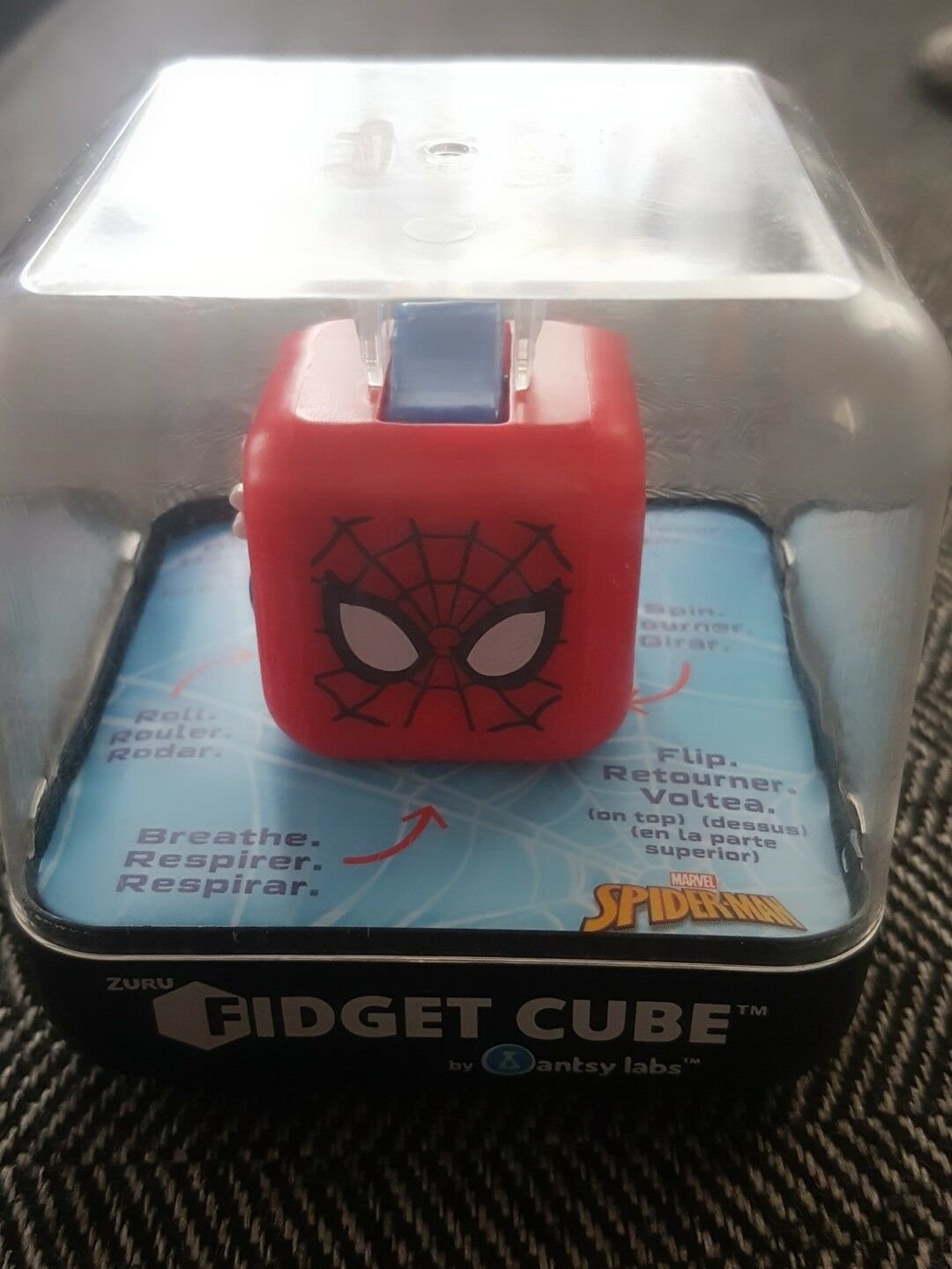 Marvel Avengers Spiderman Fidget Cube, Antsy Labs, Zuru, Disney, NEW