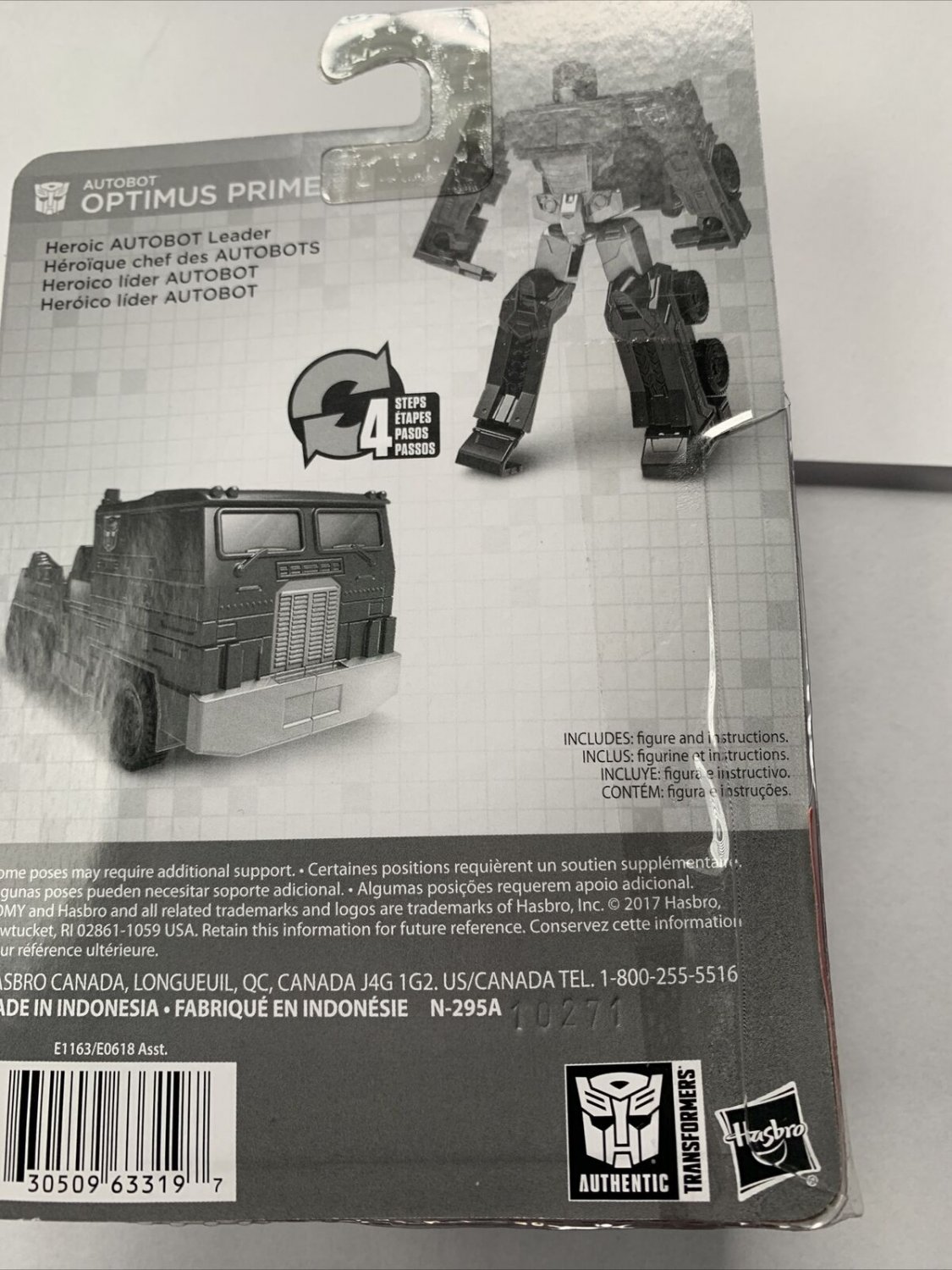 Transformers Authentics Autobot Optimus Prime Action Figure, 4 Inches