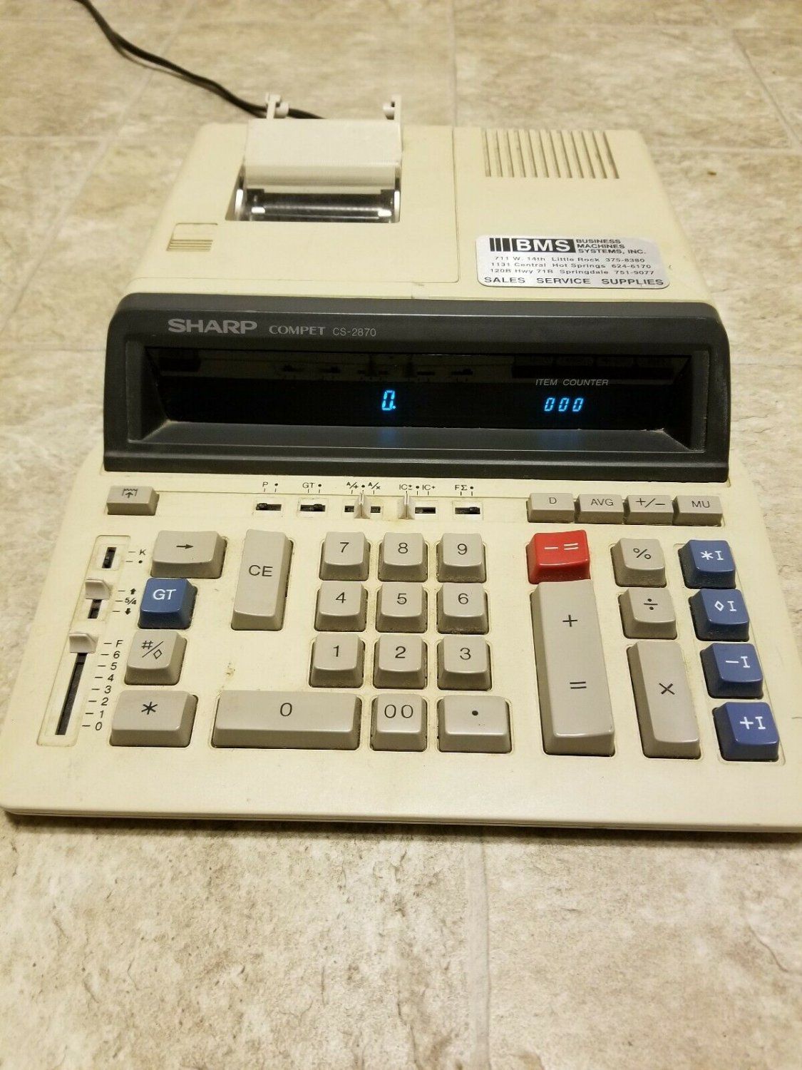 SHARP COMPET CS-2870 ELECTRONIC CALCULATING MACHINE