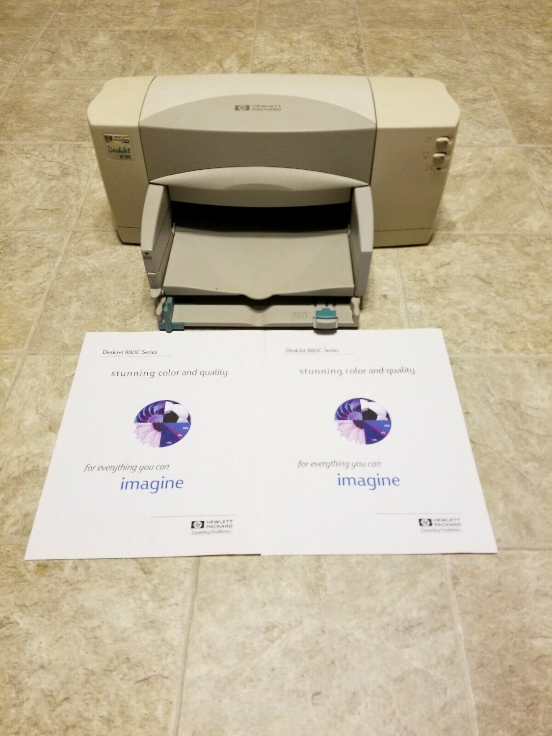 HP DESKJET 880C PRINTER WITH POWER CORD/AC ADAPTER