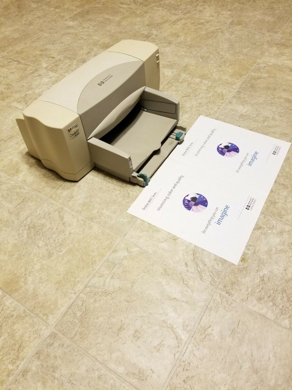 HP DESKJET 880C PRINTER WITH POWER CORD/AC ADAPTER