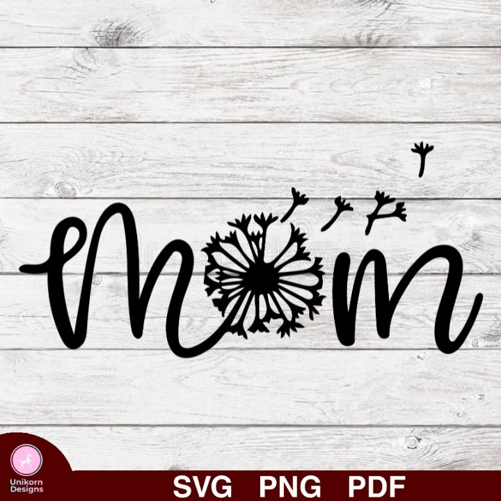 Mom Word Design 1 SVG PNG PDF Silhouette Cut Files Cricut Vector ...