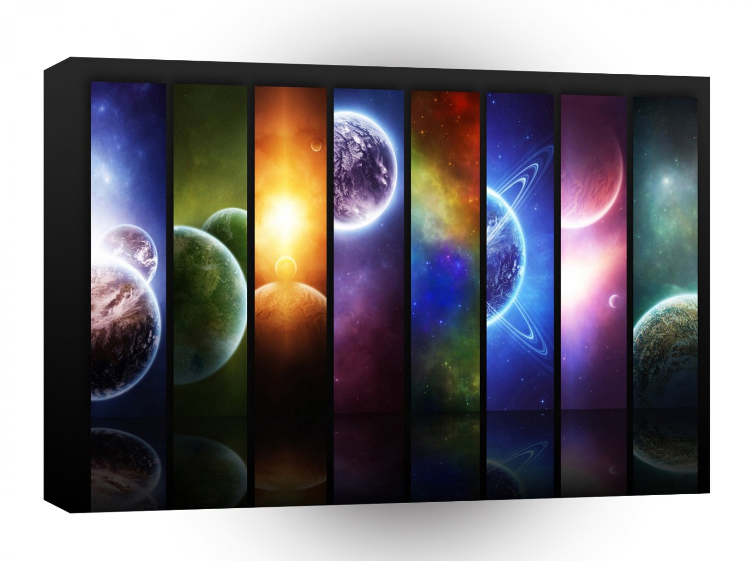 Abstract Sci Fi Solar System Film Strip A1 Xlarge Canvas