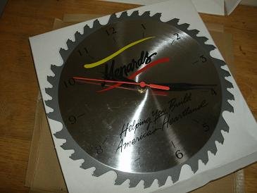 Menards SawBlade Wall Clock