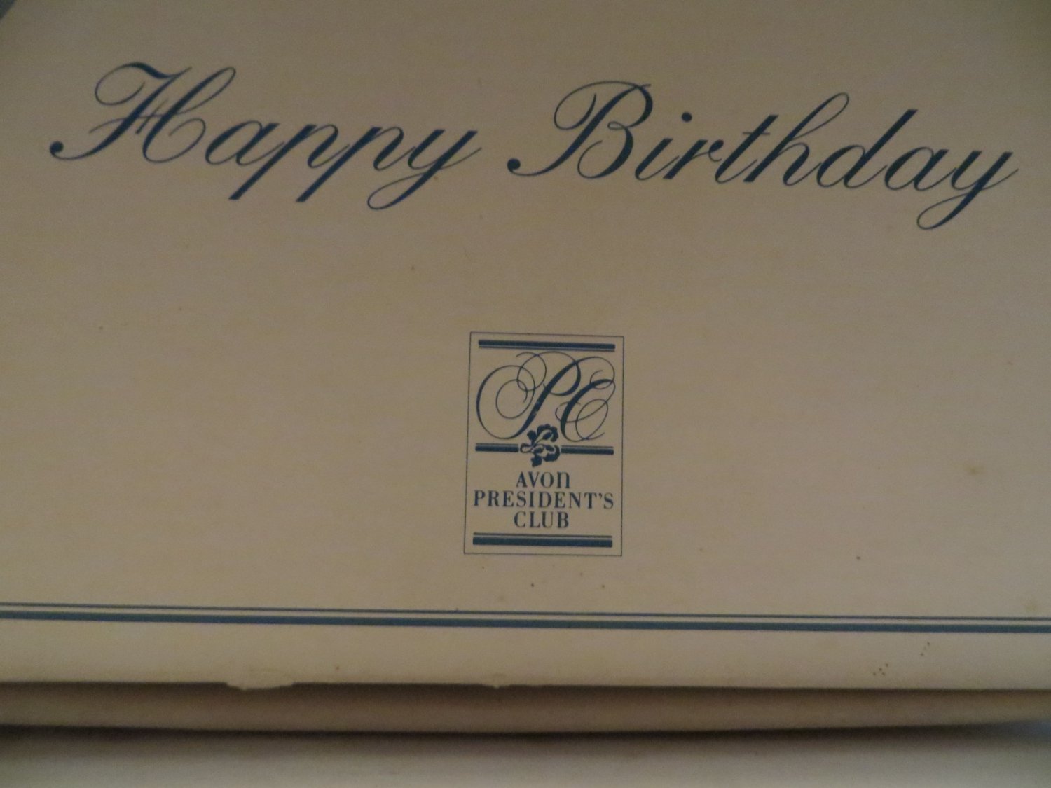 Avon President's Club Happy Birthday Candle Holders, 24% Full Lead ...