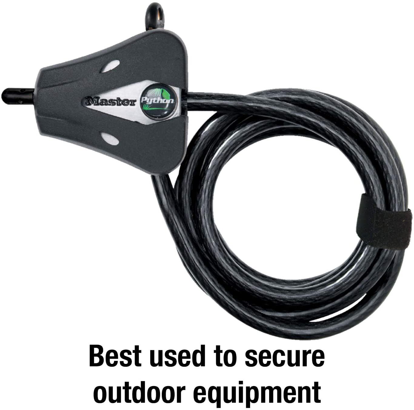 Master Lock 8418D Python Keyed Cable Lock, 6 Ft. Long, Black