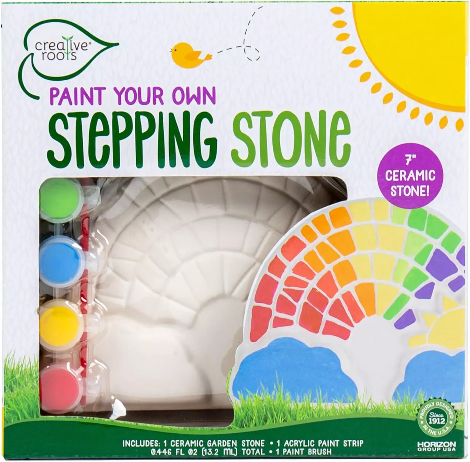 Paint Your Own Stepping Stones - Rainbow