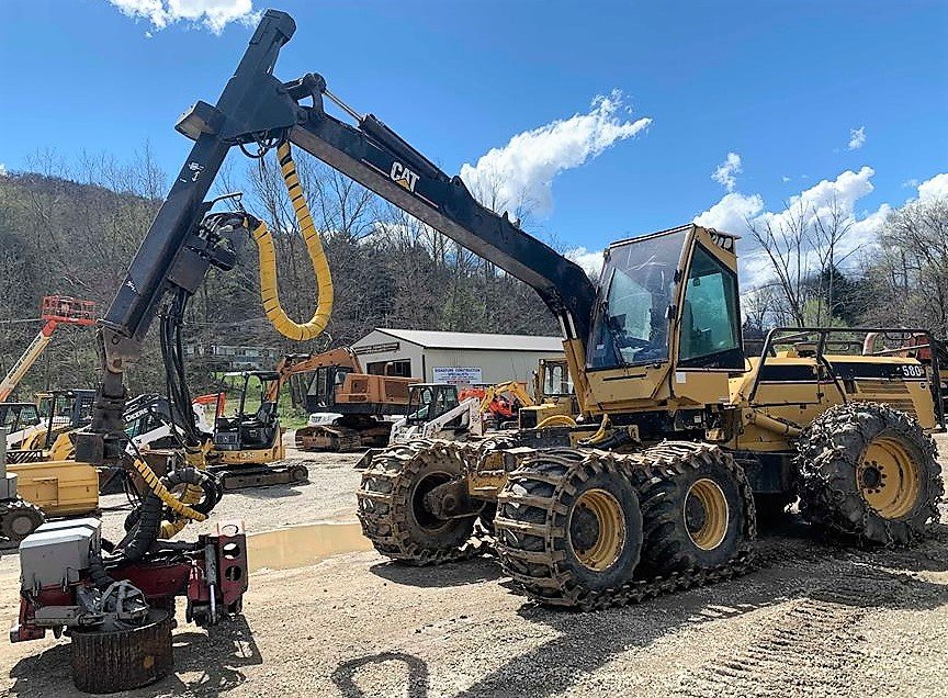 2000 CATERPILLAR 580 ECO LOG / 2009 LOG MAX 750 HEAD